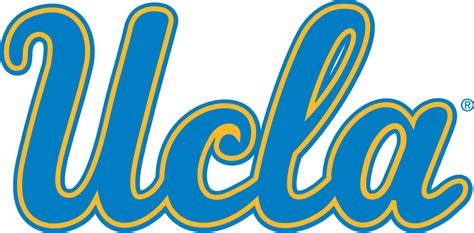 Ucla Logo In Blue And Yellow Blue Ucla Logo Art Ucla Font Usc