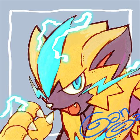 Zeraora Pokemon Drawn By Ganga Ganga Lub Danbooru