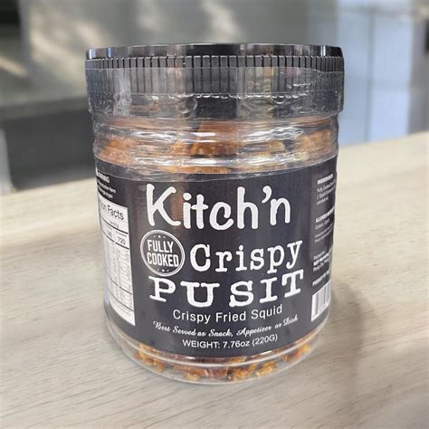 Crispy Pusit Dried Squid Fully Cooked For Breakfast Snack