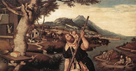 Le Réprouvé Paysage Avec Saint Christophe De Jan Mostaert 1520