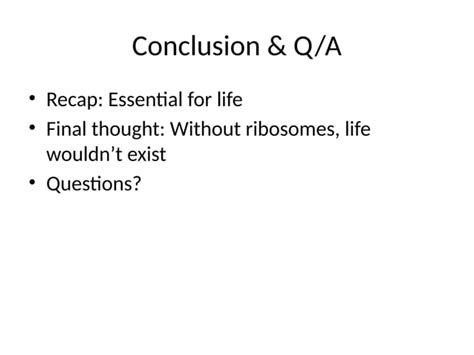 Its A Presentation About Ribosomespresentationbysaqlainpptx