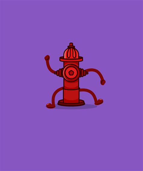 Cute Hydrant Mascot Vector Graphic Design Illustration 12998030 Vector
