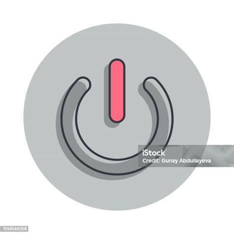 徽章樣式中的電源按鈕圖示web 集合圖示之一可用於 Uiux向量圖形及更多互聯網圖片 互聯網 商務 器材 Istock
