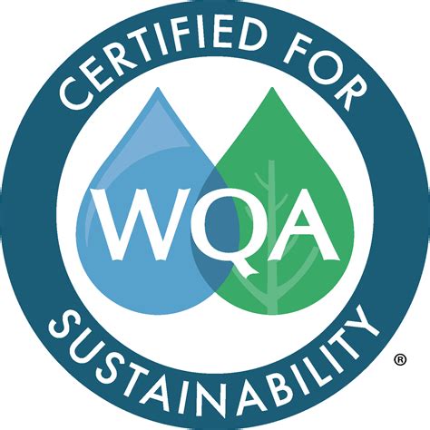 Wqa Sustainability Certification Program Water Quality Association