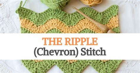 How To Crochet The Ripple Chevron Stitch Easy Tutorial