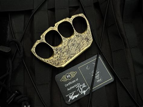 Moc Custom Skull Brass Knuckles Full Size 702