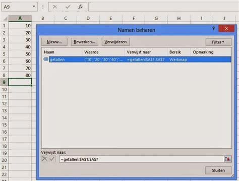 Tips Voor Excel Functie Verschuiving Dynamisch Bereik