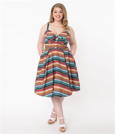 Plus Size Swing Dresses Unique Vintage