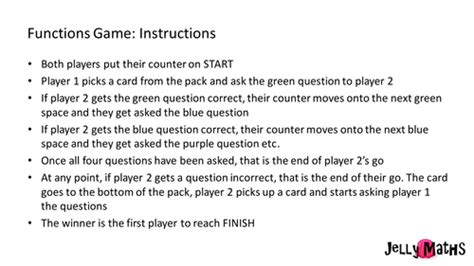 Functions Game Substitution Solving And Composite Teaching Resources