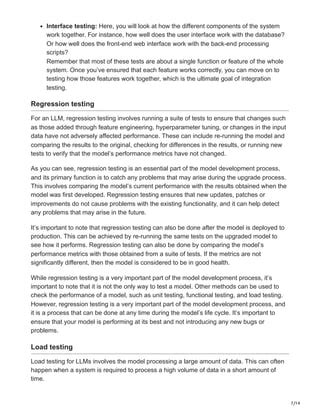 How To Test LLMs In Production Pdf