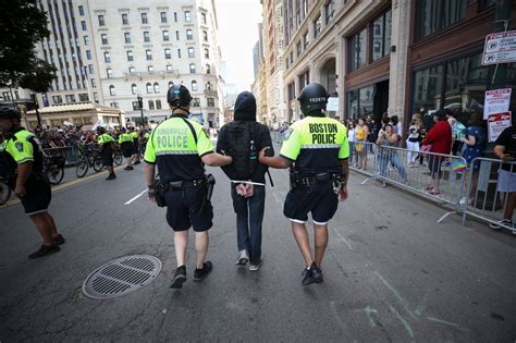 Counter Protesters Clash With Straight Pride Parade Marchers In Boston