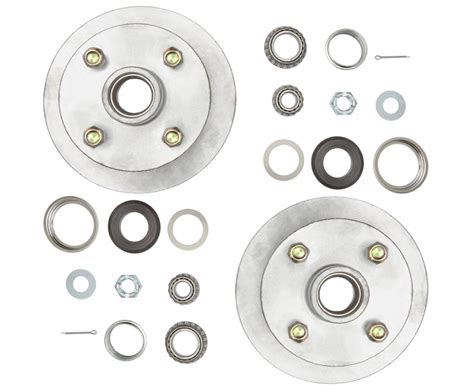 1500kg Disc Braked Hub Set Integral 4x4 12x716 Pair Trojan