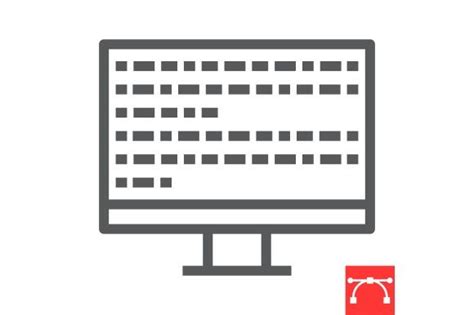 Programming Line Icon Graphic By Fox Design · Creative Fabrica