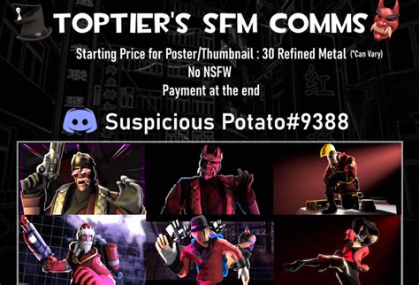 Sfm Postersthumbnailspfps For Only 30 Refined Dms Open If