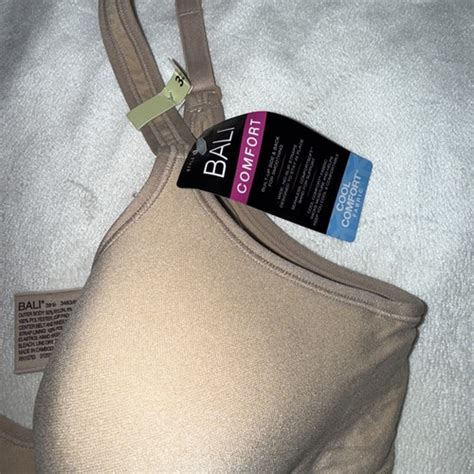 Bali Bra Classic Support Cool Comfort Fabric Tan Flexible Support 38b