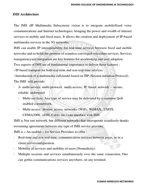 Ims Architecture Pdf Ip Multimedia Subsystem Session Initiation