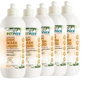 Econice Odorite Ultra Dish Wash Liquid Organic Dishwash Liquid Gel Eco Friendly Herbal