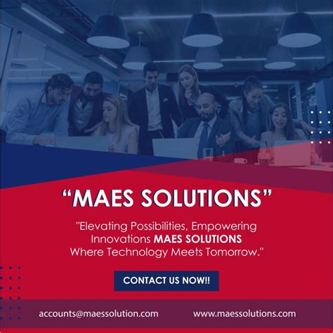 Maes Solutions On Linkedin Maessolutions Techinnovation