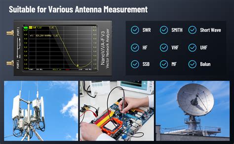 Amazon Seesii Nanovna F V Vector Network Analyzer Upgraded Mhz Ghz Inch Hf Vhf