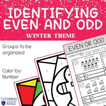 Odd And Even Numbers By TutoringVault TPT