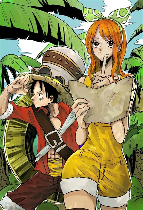 Lunami Luffy X Nami One Piece Anime Couple Luffy X Na