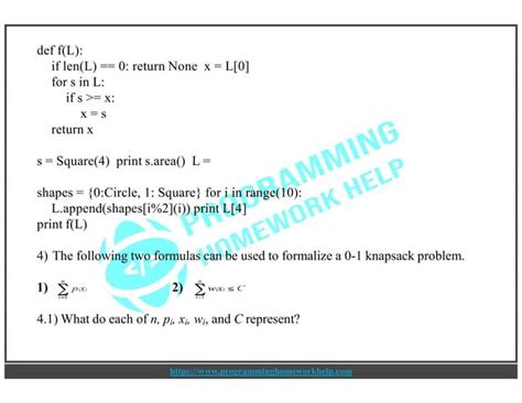Python Homework Sample Ppt