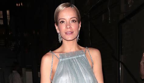 Lily Allen Stuns In Pumps And Giorgio Armani Gown For The Pillowman