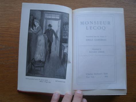Monsieur Lecoq By Gaboriau Emile Very Good Hardcover 1904 1st