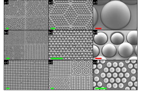 SEM Images Of 2D Particle Array Arrangements With Different Designs Download Scientific