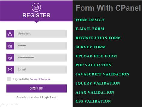 Professional Php Form Design And Development With Advanced Security And