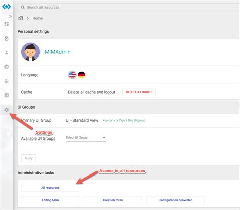 Resources Settings Idabus UI Wiki