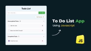 How To Create A To Do List App Using HTML CSS And JavaScript Ludiflex