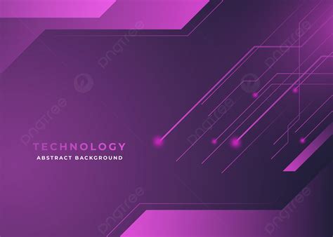 Future Technology Background With Light Effect Purple Technology