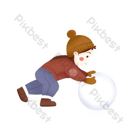 만화 눈덩이 여자 일러스트 PNG PSD 무료 다운로드 Pikbest