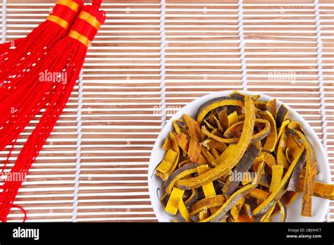 The Cortex Phellodendri Is A Kind Of Traditional Chinese Medicine Stock