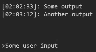 Synchronous Input And Output In The Terminal Like A Chat In Python