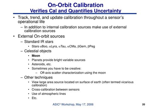 Ppt System Level Approach To Satellite Instrument Calibration Powerpoint Presentation Id 409508