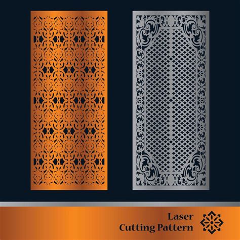 panneaux décoratifs pour découpe laser silhouette découpée avec motif géométrique abstrait