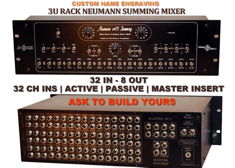 32 In 8 Out Neumann Analog Summing Mixer
