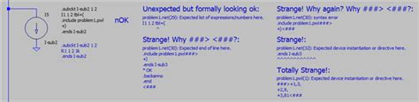 Bug In Syntax Checker Qanda Ltspice Engineerzone