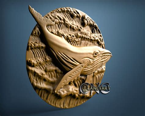 Whale 3d Stl Model 11379 Cnc Planet Art