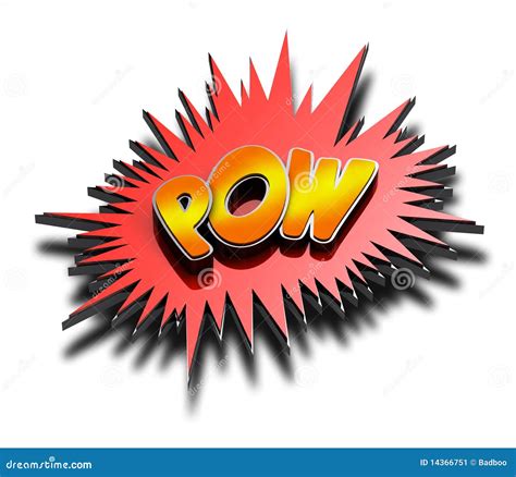 Pow 3D Stock Image Image 14366751
