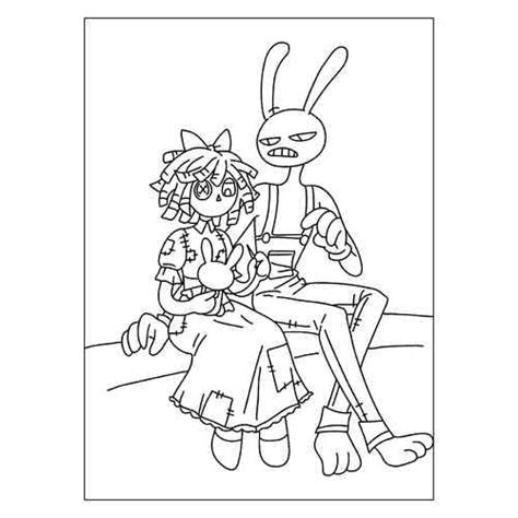 Раскраски Джекс распечатать Удивительный цифровой цирк