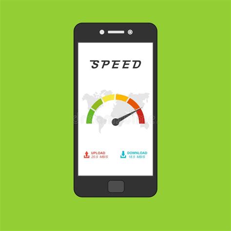 Website Speed Loading Time Web Browser With Speedometer Test Showing Fast Good Page Loading