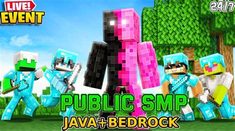 Minecraft Smp Live Public Smp 247 Java Bedrock😱 Free To Join