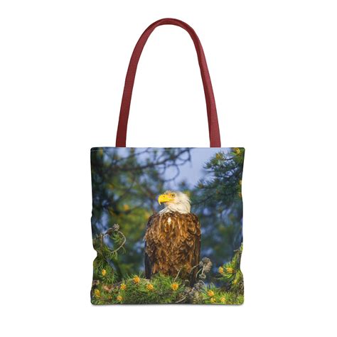 Eagle Tote Bag Wildlife Art Bald Eagle Print All Over Print Bag