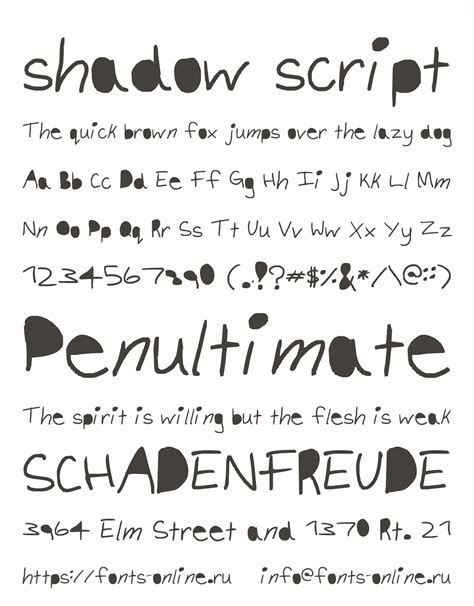 Shadow Script Font