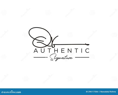 Letter QR Signature Logo Template Vector Stock Vector Illustration Of Modern Design