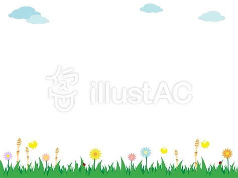 봄의 테두리 귀여운 카드 배경 클립 아트