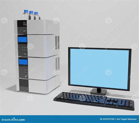 High Performance Liquid Chromatography Hplc With Screen Monitor 3d